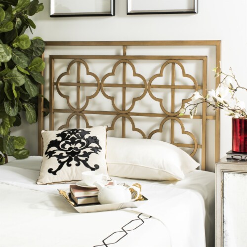 SAFAVIEH Lucinda Antique Gold Metal Headboard Antique Gold Full 53.6 x 1.3 x 59.8 W x Fred Meyer