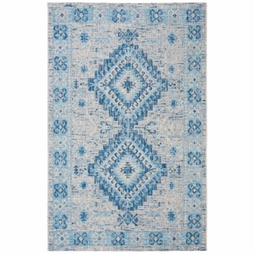 Safavieh Safavieh Outdoor Cy8546-36812 Courtyard Light Grey / Blue Rug ... Safavieh Safavieh Outdoor Cy8546-36812 Courtyard Light Grey / Blue Rug ...