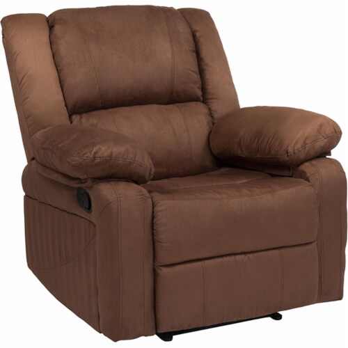 Brown Microfiber Recliner 1 unit Harris Teeter