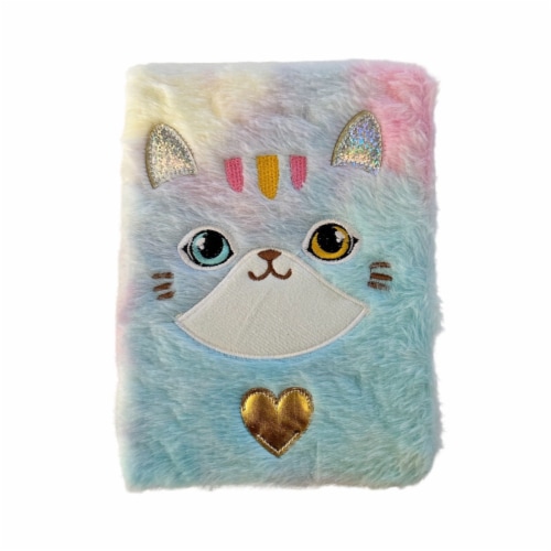 Wrapables Plush Journal, A5 Lined Notebook Diary, Tie-Dye Cat, 1 Piece ... Wrapables Plush Journal, A5 Lined Notebook Diary, Tie-Dye Cat, 1 Piece ...