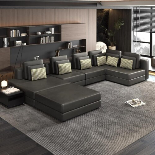 Black large sectional store