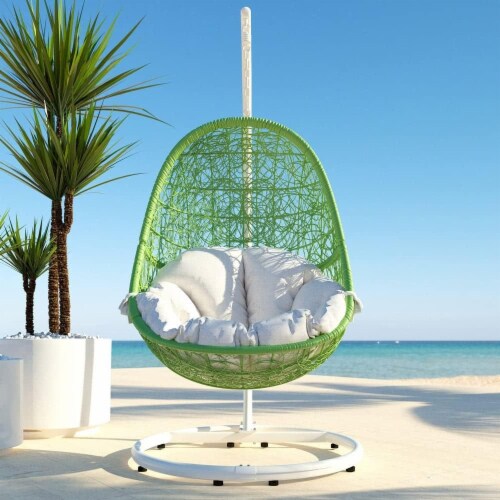 Buriza Can Lime Green Modern Reef Egg Chair One Size One Size King Soopers