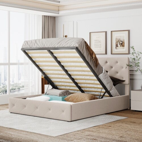 Beds in Upholstered for Home or Office Use Queen Mariano s