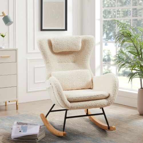 Fur rocking chair store