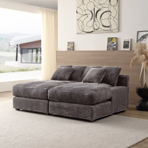 Simplie Fun Elegant Corduroy Sofa Bed with Square Arms and Plush Cushion 1 count Kroger