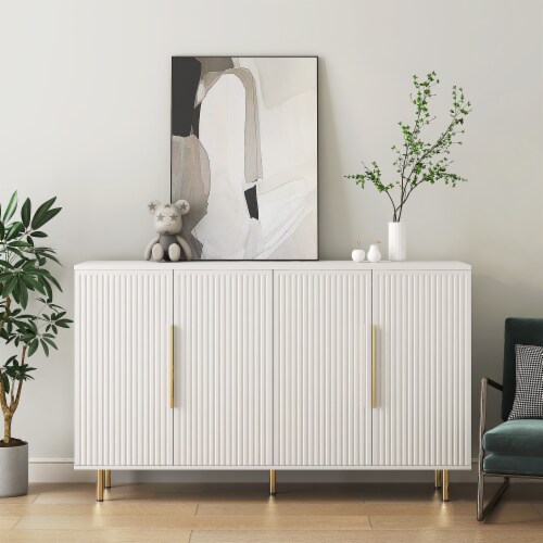 Fluted credenza store
