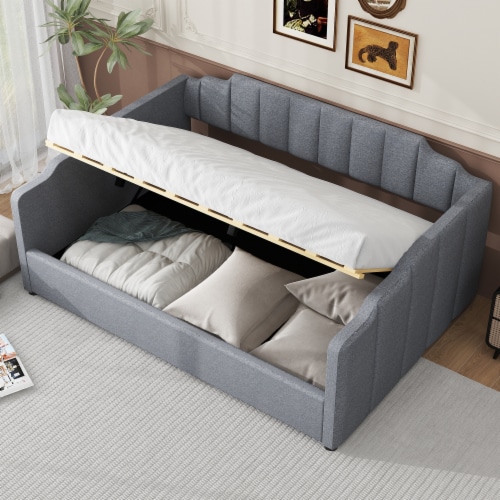 Simplie Fun Upholstered Daybed with Underneath Storage Full Size White 1 count Kroger