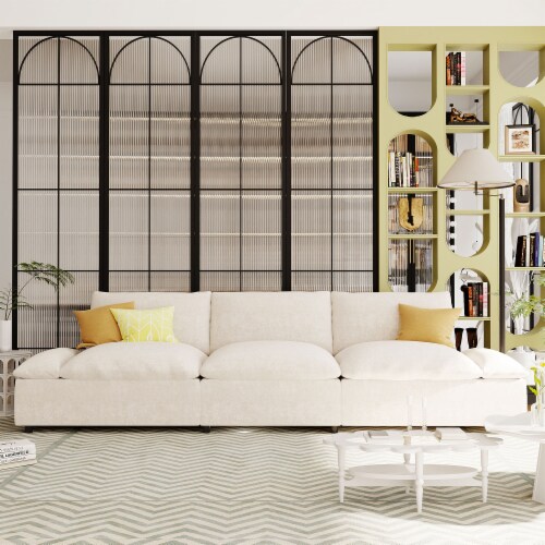 Simplie Fun 119.5 3 Seater Sofa with 2 Storage Units for Living Room Office Apartment 1 count Fred Meyer