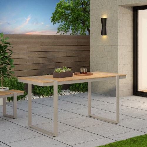 Wood slat dining table store