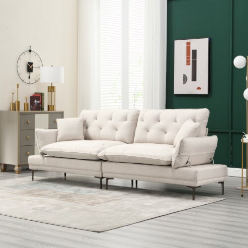 Simplie Fun Linen Sofa Accent sofa loveseat sofa with metal feet 1 count Fred Meyer