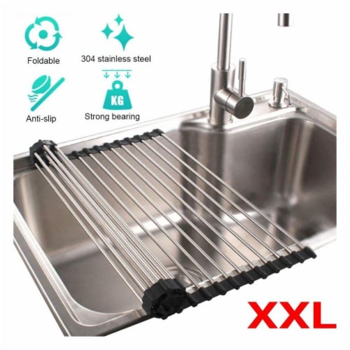 Sp over the Sink Multipurpose Roll-up Dish Rack, 18.5 in x 11.5in - Kroger Sp over the Sink Multipurpose Roll-up Dish Rack, 18.5 in x 11.5in - Kroger