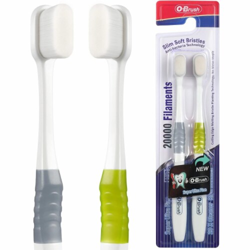 B Rush Extra Soft Toothbrush Ultra Soft Toothbrush for Sensitive Gums Pack of 2 Set of 2 Fry s Food Stores