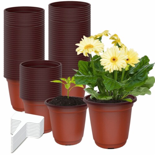Kitcheniva Plastic Plant Flower Pot Set of 100 Pack of 100 Kroger