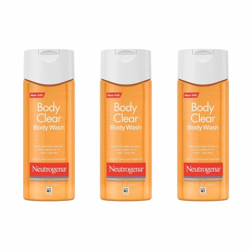 Neutrogena Body Clear Acne Body Wash Pack of 3 Set of 3 Fry s Food Stores