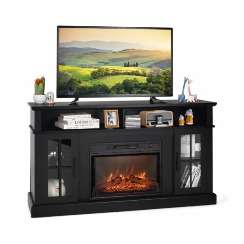 65 inch tv stand with fireplace espresso store