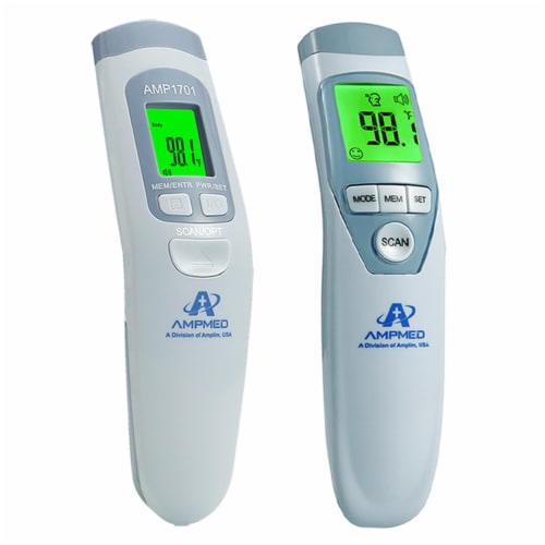 Amplim 2 Pack Hospital Medical Grade Non Contact Digital Infrared Forehead Thermometer 2 Pack Fry s Food Stores