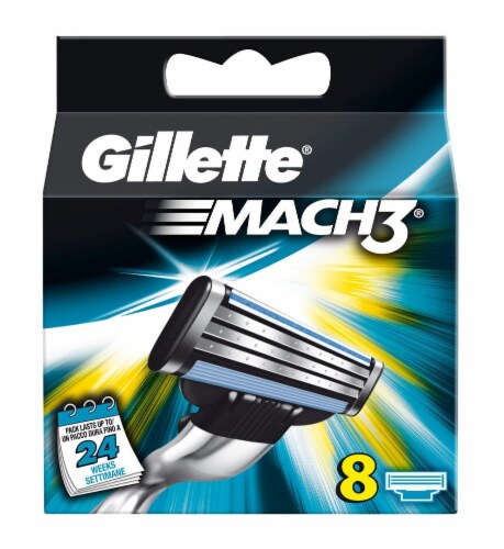 Gillette Mach 3 Blades Pack of 8 Set of 8 Jay C Food Stores