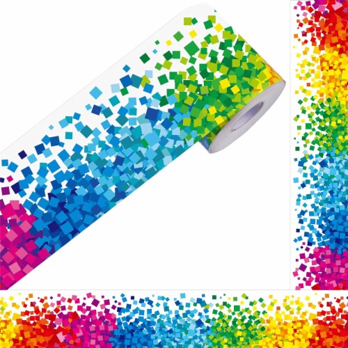 ERKE 60 Feet Bulletin Board Borders, Confetti Straight Rolled Border, 1 ... ERKE 60 Feet Bulletin Board Borders, Confetti Straight Rolled Border, 1 ...