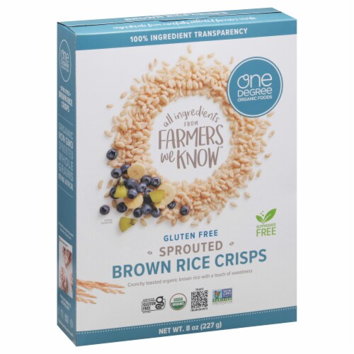 One Degree Cereal Rice Crisp Brown Organic 8 Oz Case Of 6 8 Oz Each
