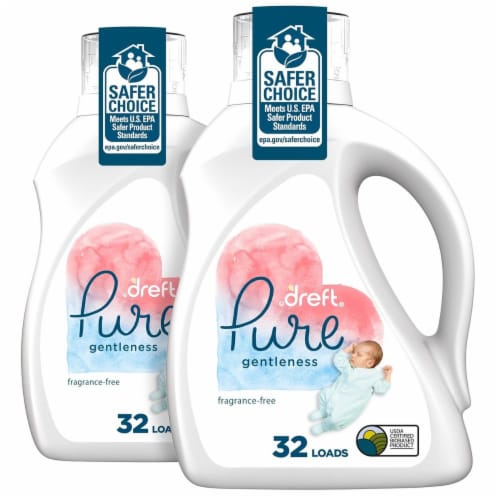 Dreft Pure Gentleness Liquid Baby Detergent Fragrance Free 46 Fl Oz Pack Of 2 32 loads Pack of 2 Ralphs