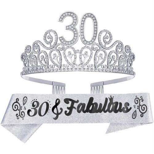 30th birthday crown and sash store