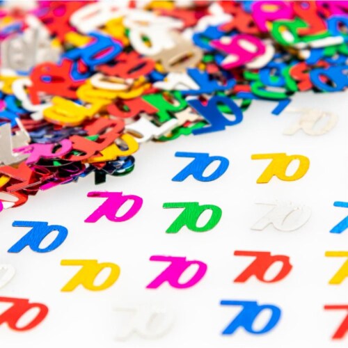 Shatchi 14g 70th Mix Happy Birthday Party Glitz Table Confetti