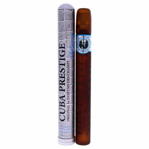 Cuba Prestige Platinum By Cuba For Men 117 Oz Edt Spray 117 Oz