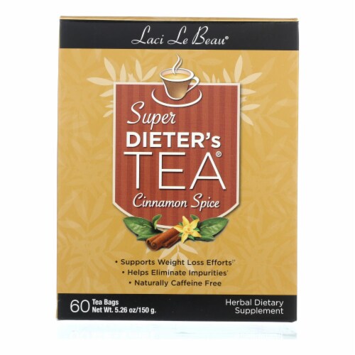 Laci Le Beau Super Dieters Tea Cinnamon Spice 60 Tea Bags 1 Box 60 Bag Kroger