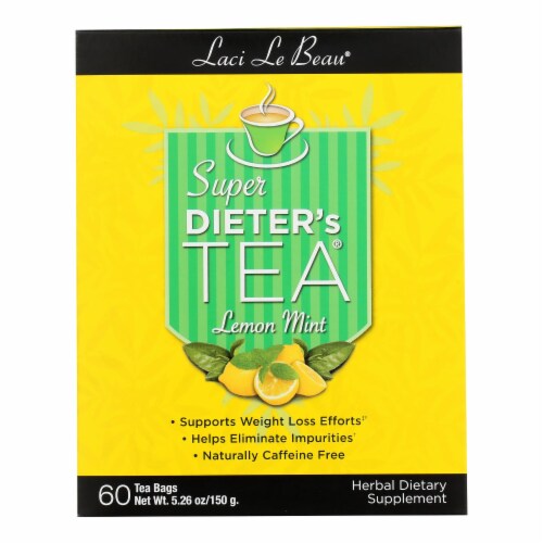 Laci Le Beau Super Dieters Tea Lemon Mint 60 Tea Bags Pack Of 1 60 Bag Each Fred Meyer