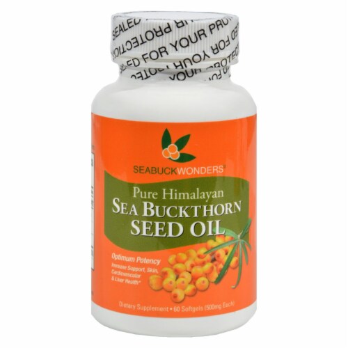 Seabuck Wonders Sea Buckthorn Seed Oil 500 Mg 60 Softgels 1 Box