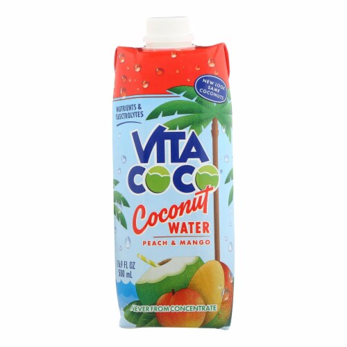 Vita Coco Coconut Water Peach And Mango 500 Ml 12 Pack Case Of 12