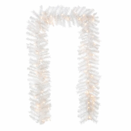 White garland with lights store