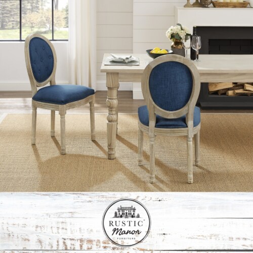 Chanelle Dining Chair - Armless, Upholstered | Button Tufted, Oval Back ... Chanelle Dining Chair - Armless, Upholstered | Button Tufted, Oval Back ...