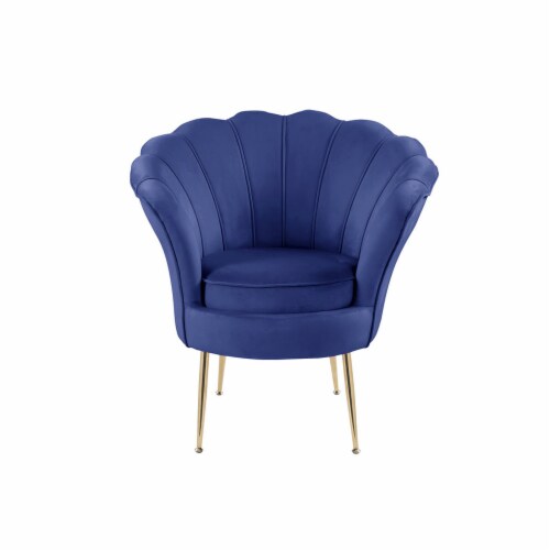 Blue scalloped chair store