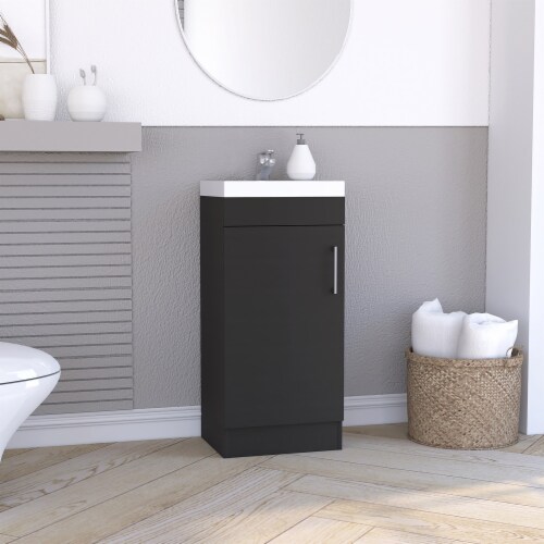 Madrid Bathroom Vanity Sink Metal Handle Single Door Cabinet 1 Smith s Food and Drug