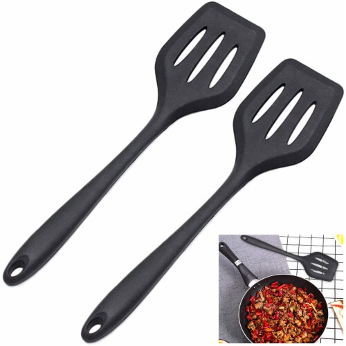 2 Silicone Slotted Turner Spatula High Quality Heavy Duty Heat ... 2 Silicone Slotted Turner Spatula High Quality Heavy Duty Heat ...