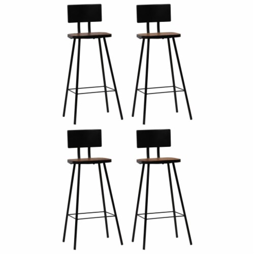 vidaXL Bar Stools 4 pcs Solid Reclaimed Wood 4 Smith s Food and Drug