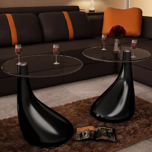 Round high gloss coffee table store