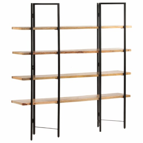 vidaXL 4 Tier Bookcase 63 x13.8 x63 Solid Mango Wood 1 63 Fred Meyer