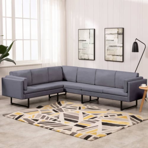 Light gray corner sofa store