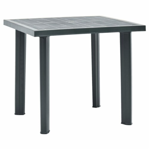 Green plastic patio table store