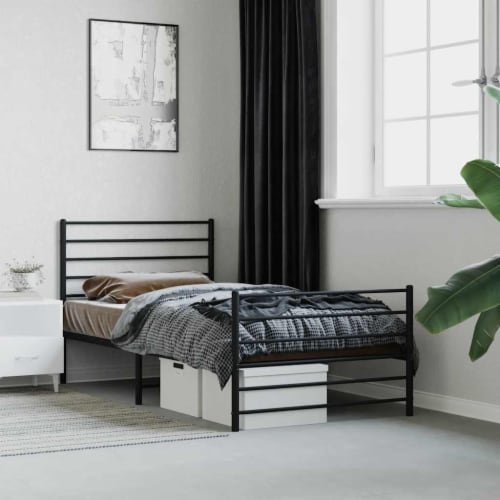 Black twin xl bed frame store