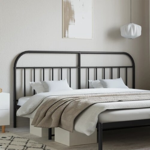 Black steel headboard store