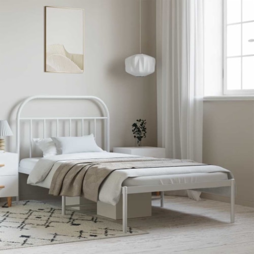 White bed frame twin xl store