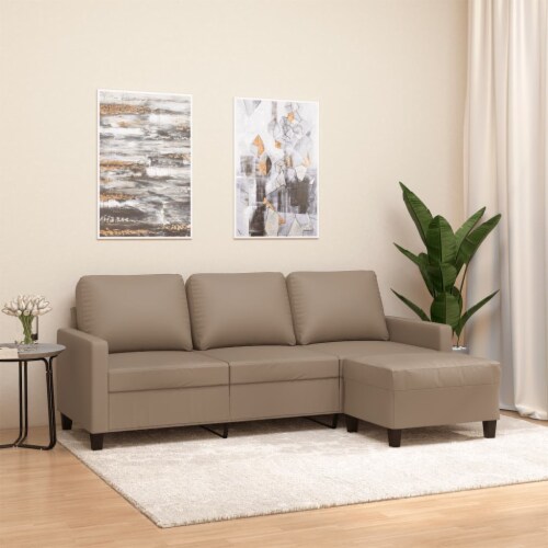 3 seater sofa with footstool store