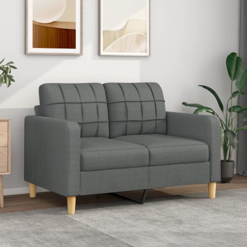 vidaXL 2 Seater Sofa Dark Gray 47.2 Fabric 54.3 Fred Meyer