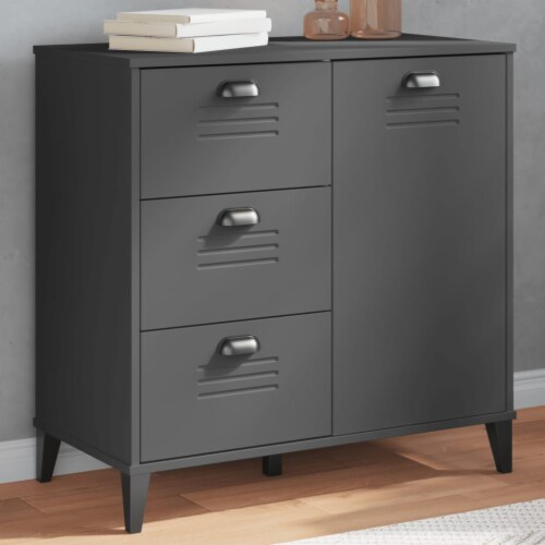 vidaXL Sideboard VIKEN Anthracite Gray 31.5 x15.7 x31.5 Engineered Wood 1 Baker s