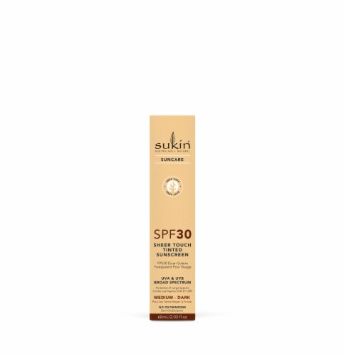 Sukin Suncare Medium Dark Sheer Touch Tinted Sunscreen SPF 30 2.03 fl oz Foods Co