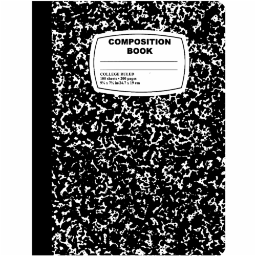 Composition Notebook, College-ruled, 100 Sheets, Black, 48 Pack - Kroger