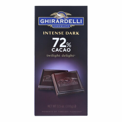 Ghirardelli Intense Dark 72 Cacao Twilight Delight Chocolate Bars Case Of 12 35 Oz 35 Oz